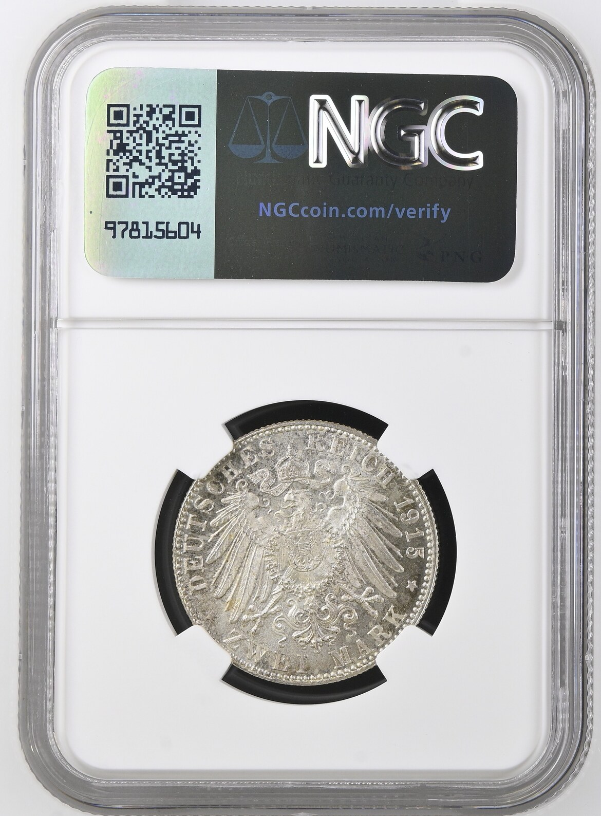 Sachsen-Meiningen 2 Mark 1915 Georg II - stempelglanz NGC MS 65 | MA-Shops