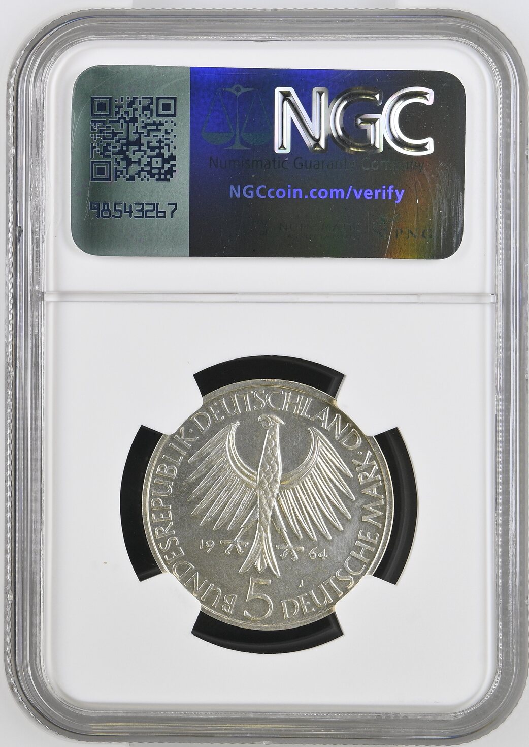 BRD 5 Mark 1964 J 5 DM Fichte - PP zertifiziert NGC PF 63 | MA-Shops