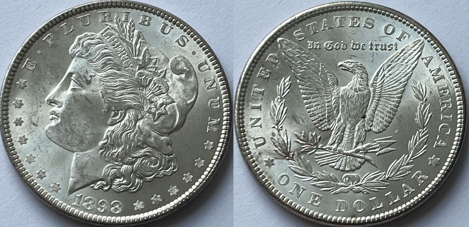 United States one dollar 1898 superbe! AU/UNC | MA-Shops