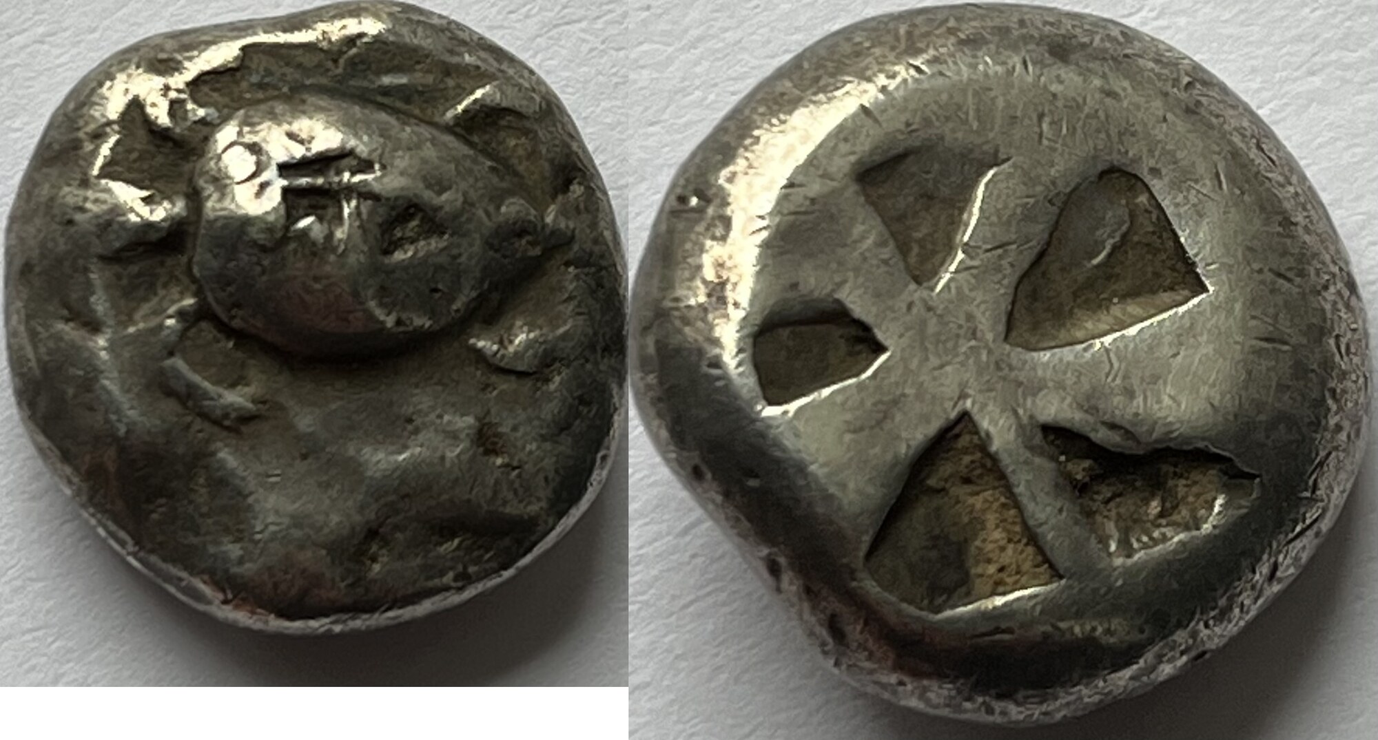 Aegina stater ND (550-530 BC) rare coin with sea turtle VF | MA-Shops