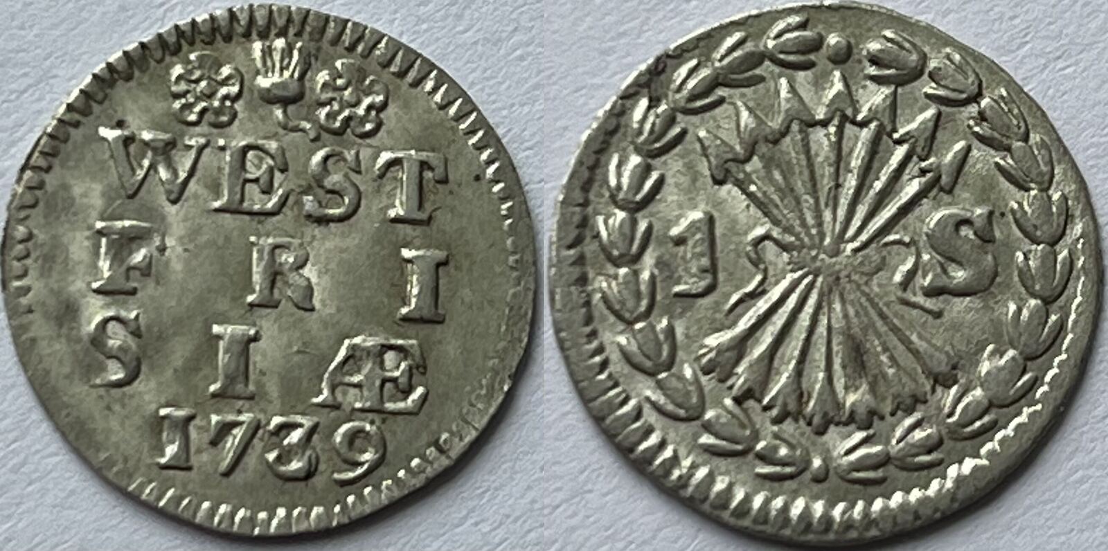 Noordelijke Nederlanden (West-Friesland) bezemstuiver 1739 with full original lustre UNC | MA-Shops