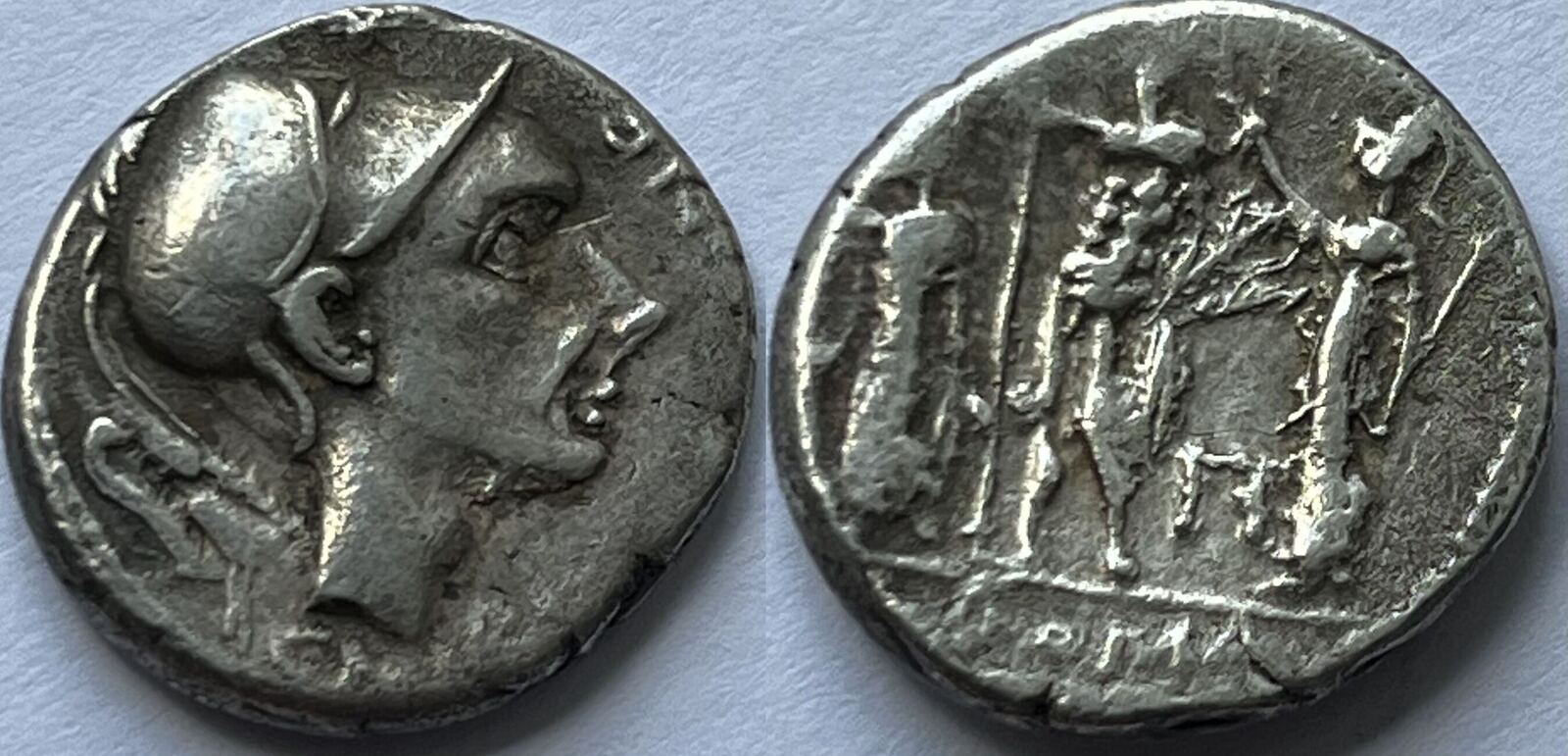Roman Republic denarius ND CN.Cornelius Blasio (112-111 BC) VF | MA-Shops