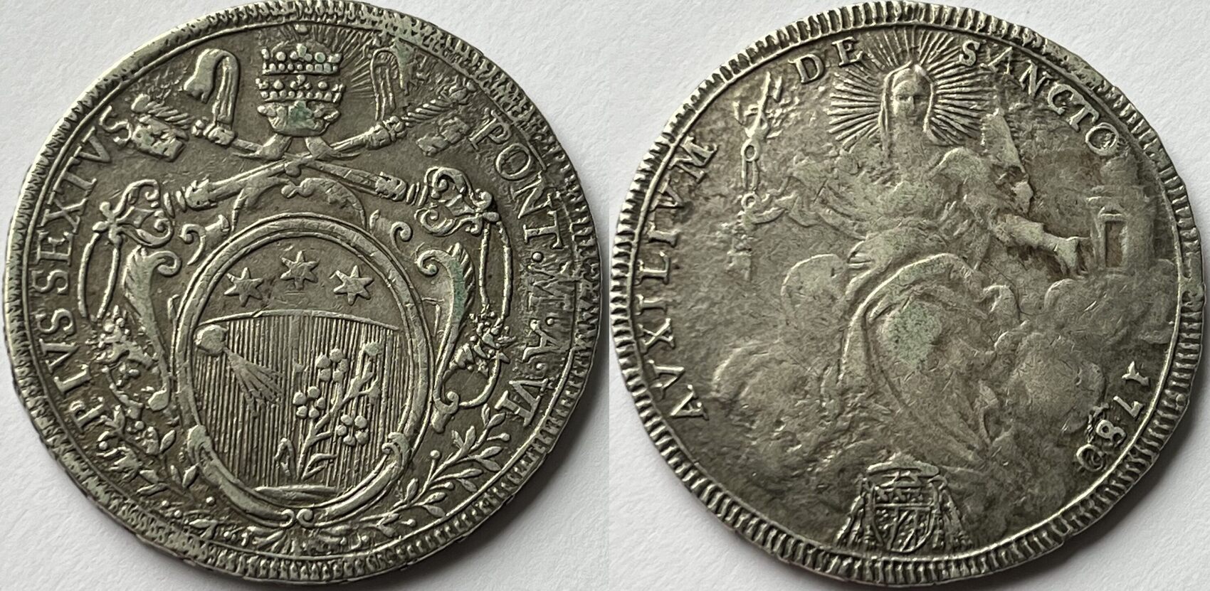 Papal States scudo 1780 VF- | MA-Shops