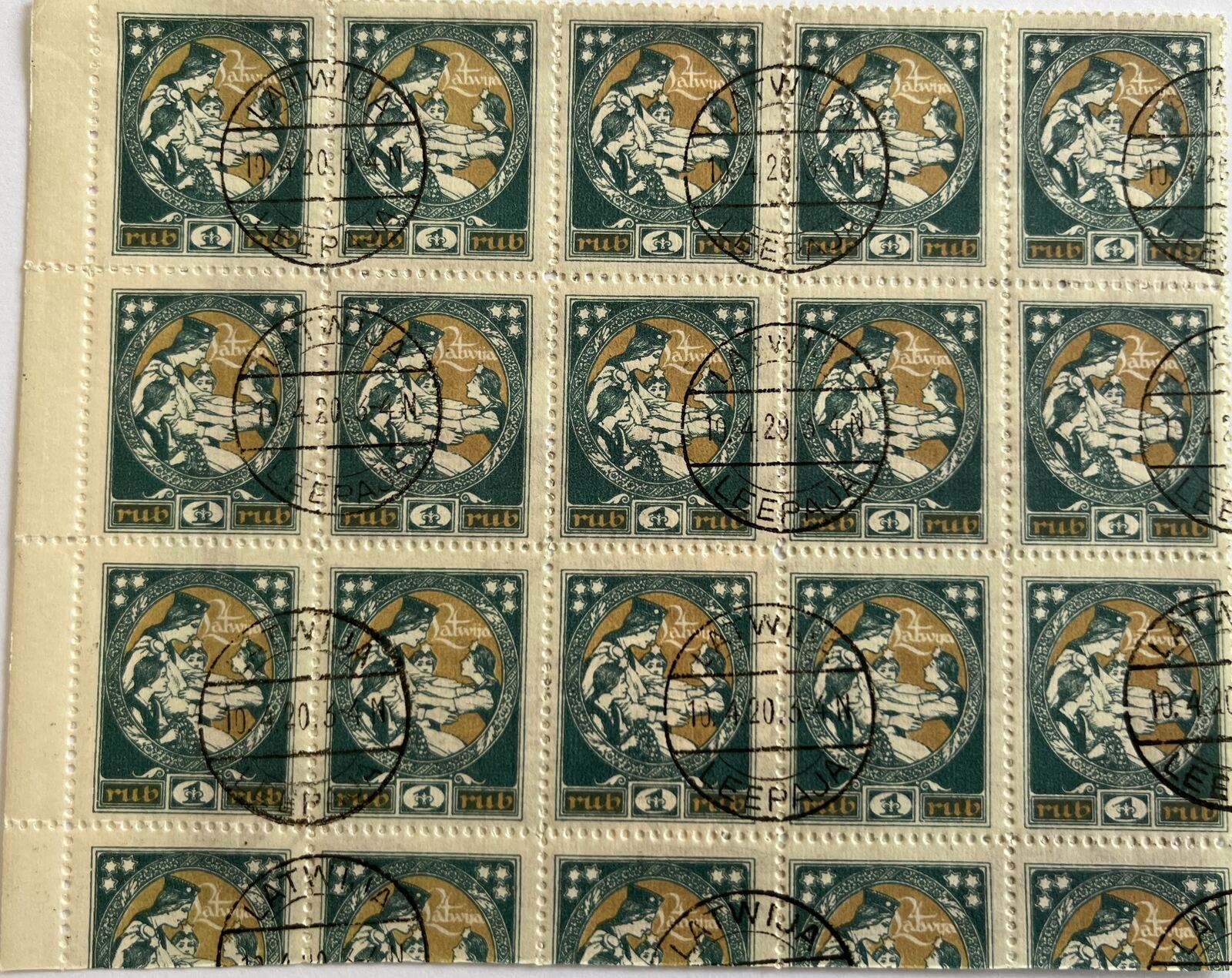 Mitau ten mark 1919 independent west army under colonel Avalov-Bermondt ...