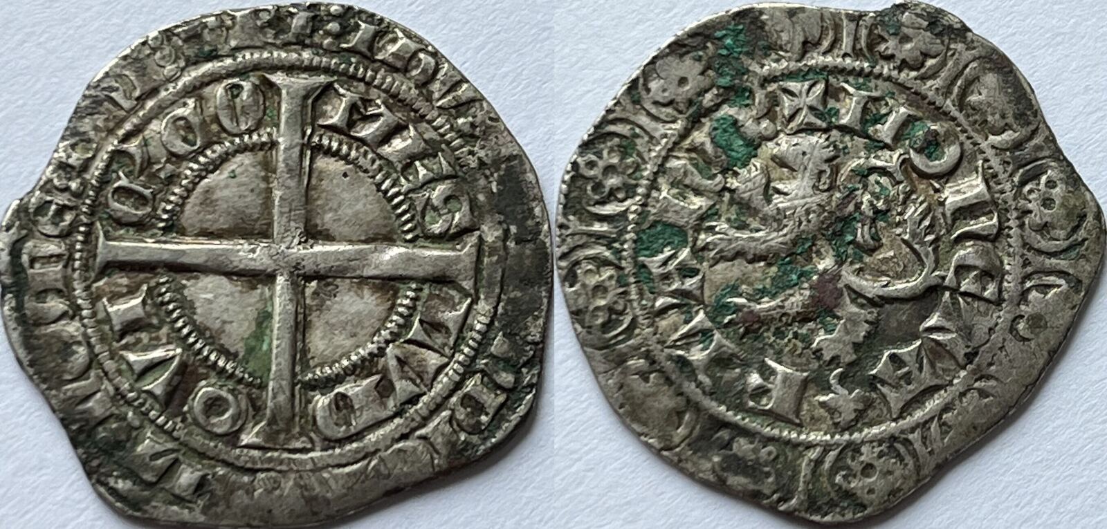 Graafschap Vlaanderen groot of compagnon ND (1346-1364) Lodewijk van ...