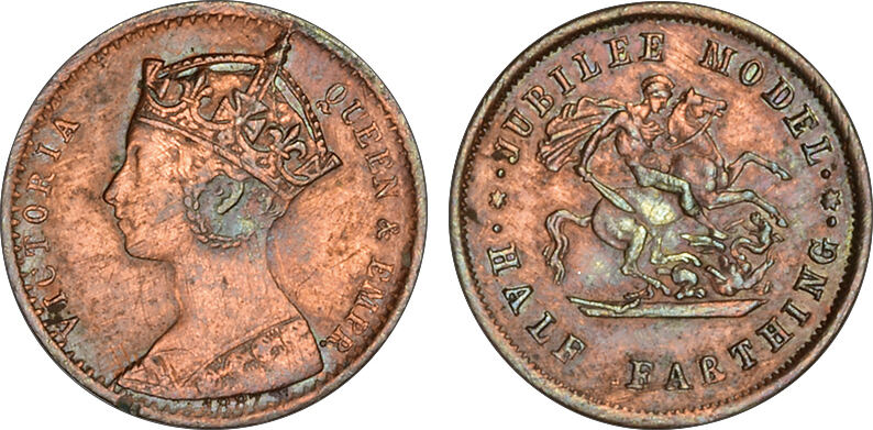 1/2 Farthing 1887 Großbritannien VF-EF | MA-Shops