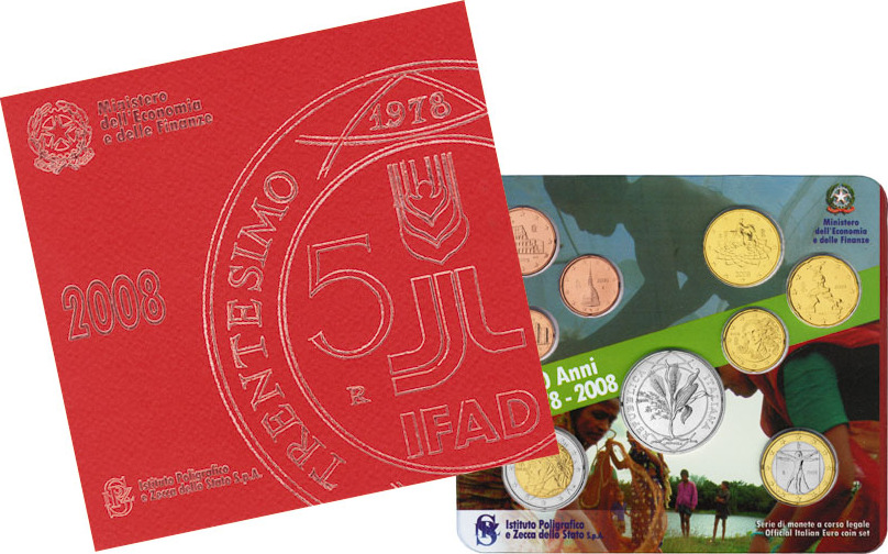 8,88 Euro Italien Euro-KMS 2008 BU | MA-Shops