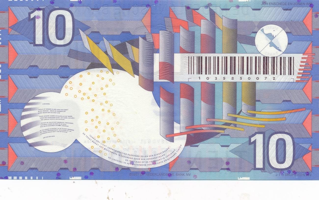 Niederlande 10 Gulden 1997 Geldschein Banknote Tien Gulden UNC unz | MA ...