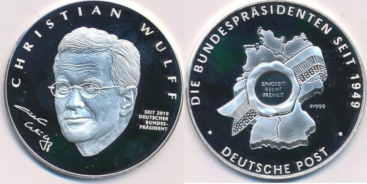 Medaille Christian Wulf Proof Русские монеты из драгоценных