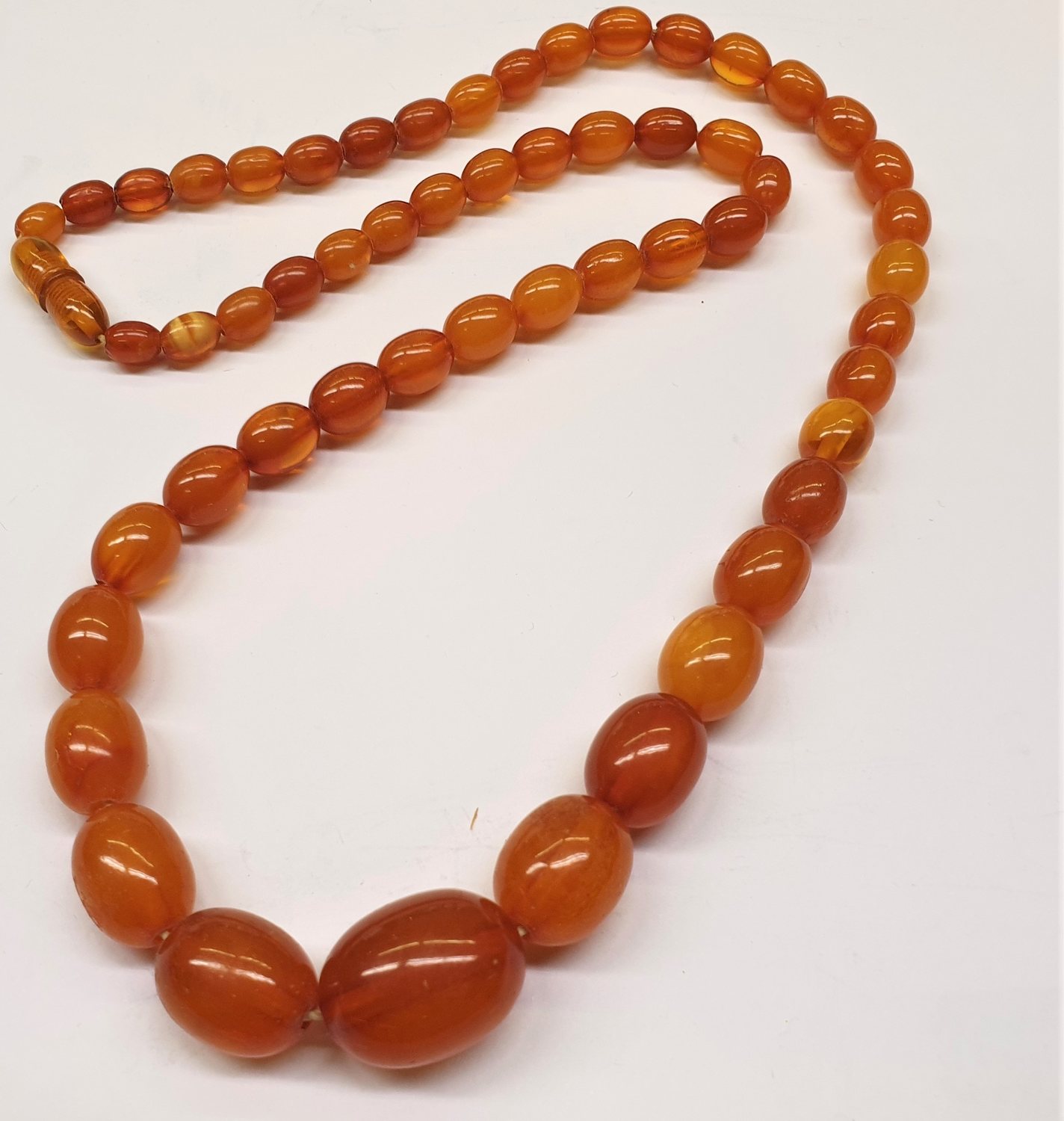 Alte Bernsteinkette Kette Bernstein Bernsteinschmuck Amber Butterscotch Collier | MA-Shops