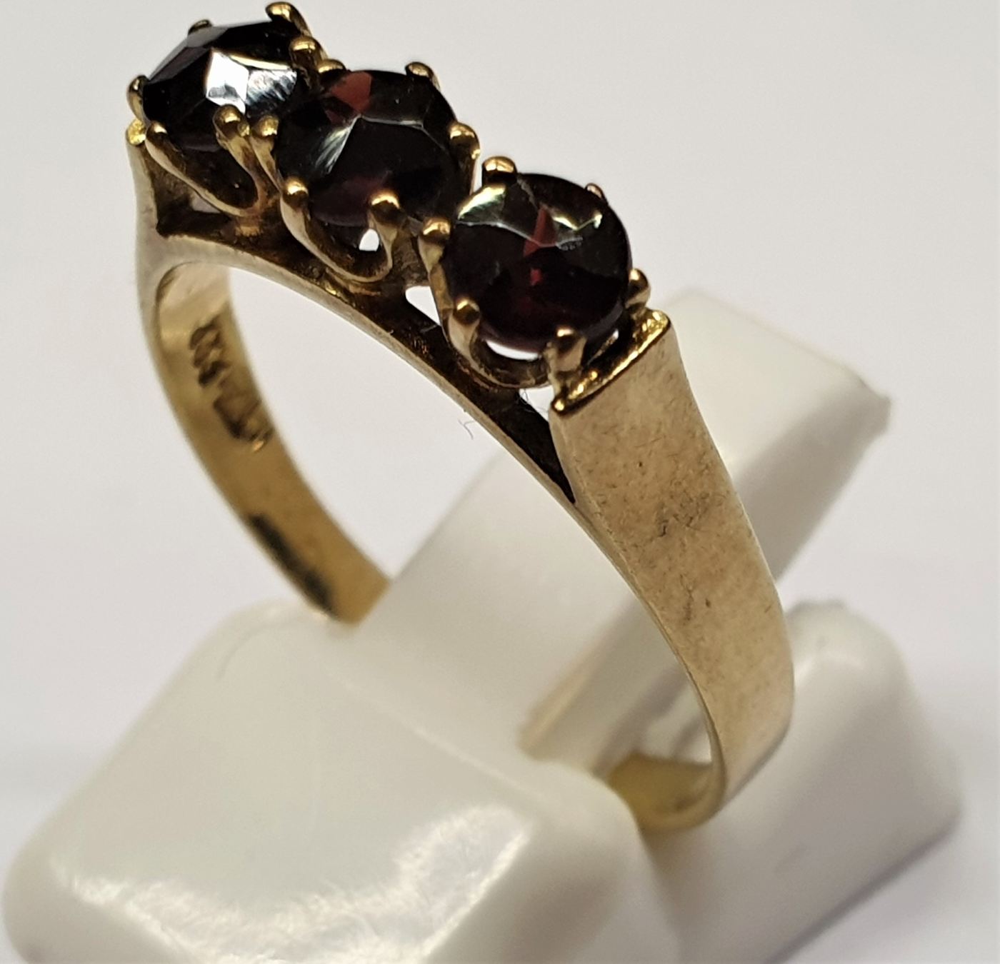 Böhmisches Granat Ring 333 er Gold 8K Granatschmuck Goldring Antik | MA ...