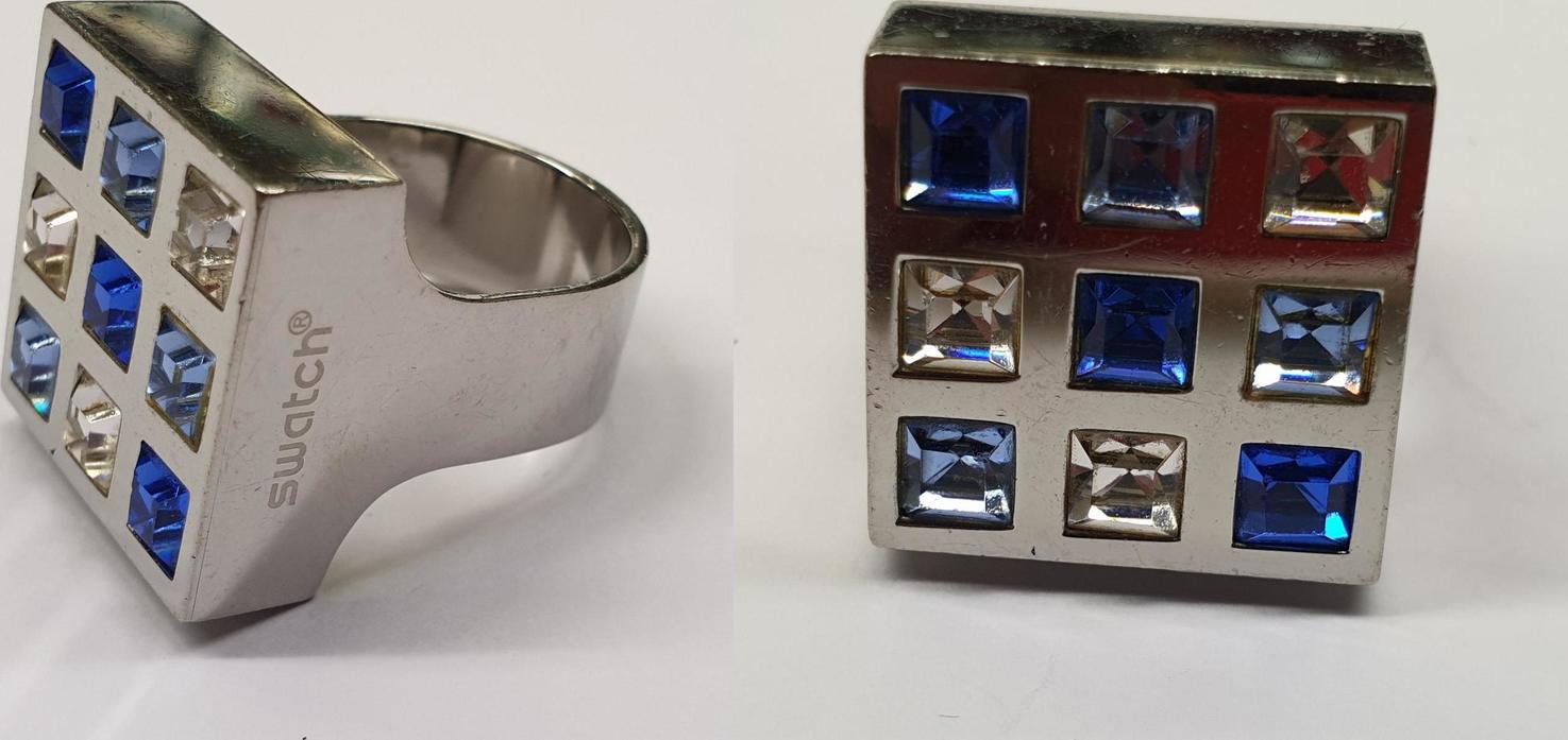 Swatch Ring Damenring Designer Schmuck Strassteine | MA-Shops