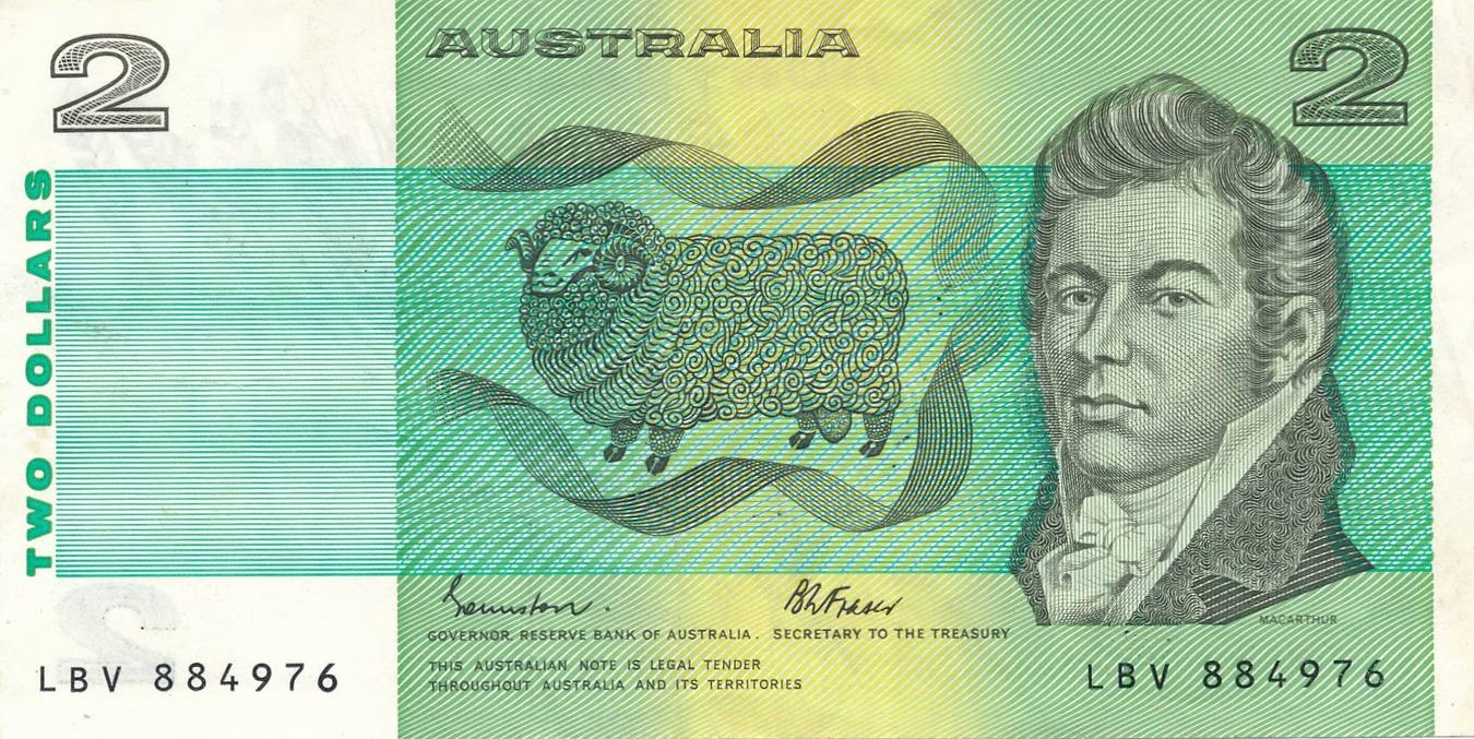 Australien 2 Dollars Banknote Reserve Bank ND ( 1985 ) | MA-Shops