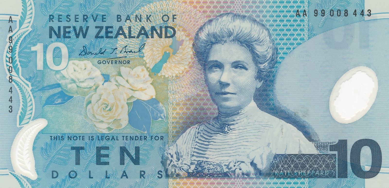 Neuseeland 10 Dollars 1993-94 Geldschein Banknote Ten Dollars Reserve ...