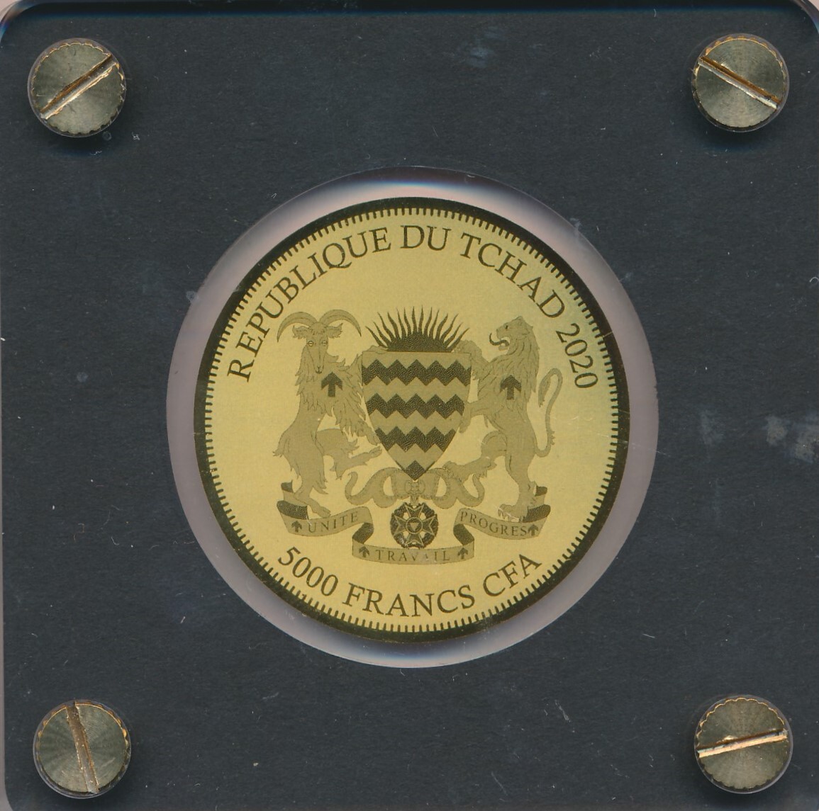Tchad 5000 Francs CFA 2020 999er Fein Gold Bullion Coins Tschad 1/200 ...