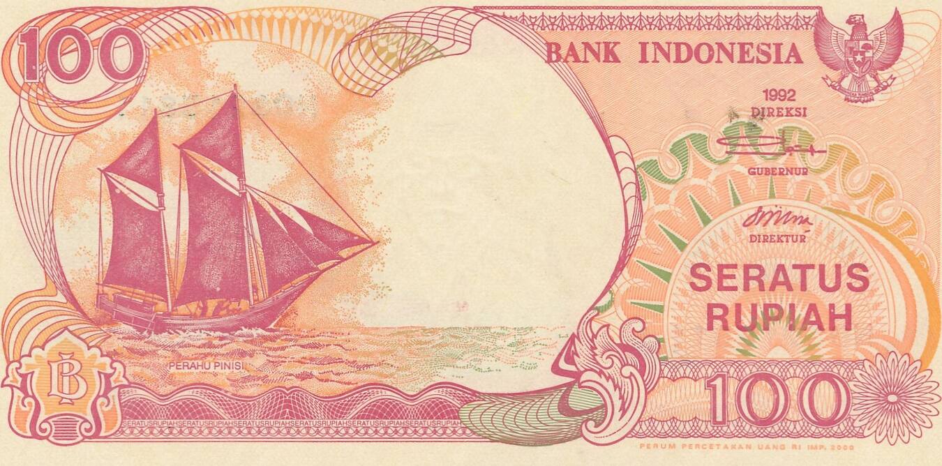 Indonesien 100 Rupiah 1992 Geldschein Banknote Indonesia GEM UNC unc ...