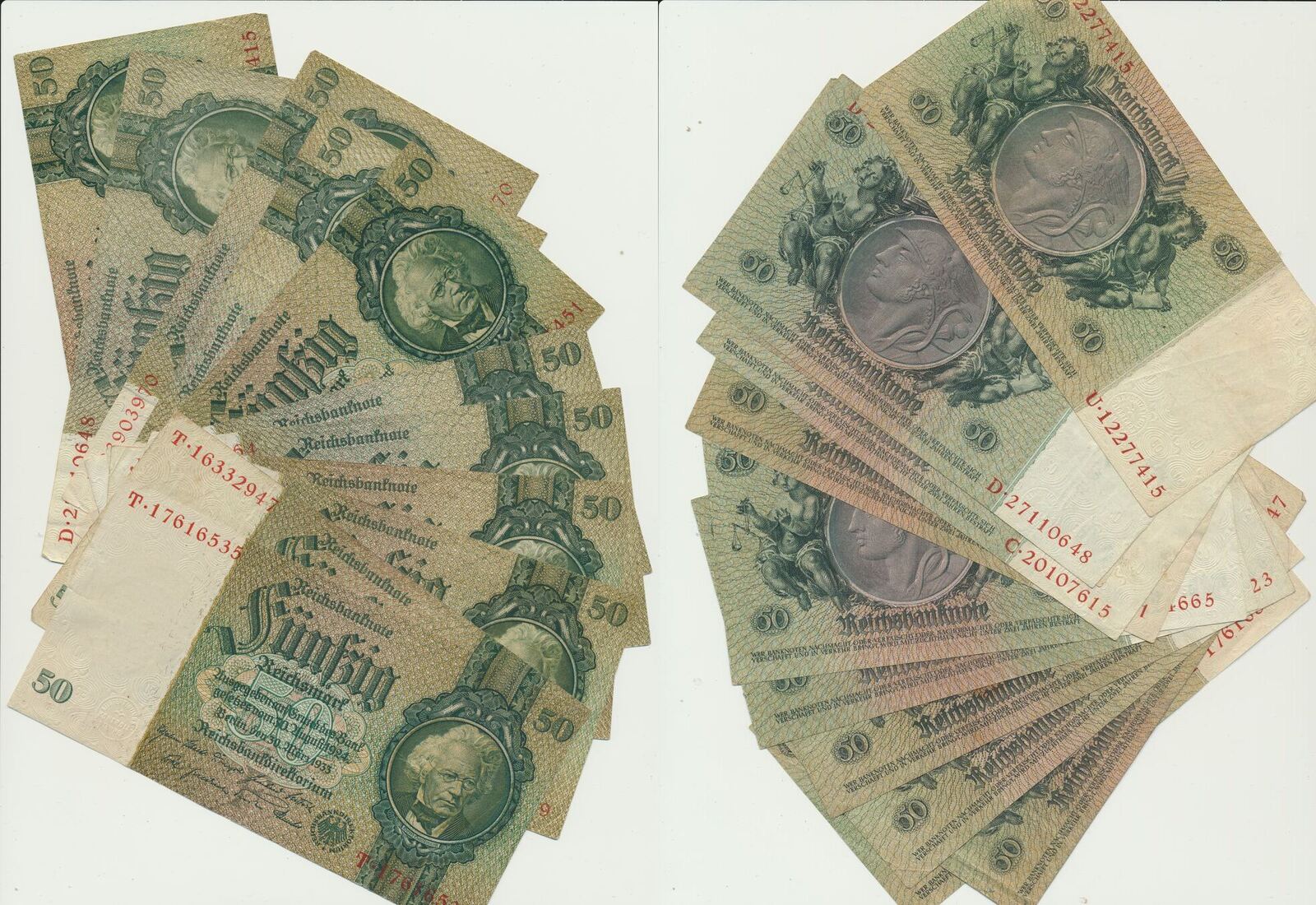 Deutschland 50 Reichsmark 1933 Lot 11 Reichsbanknoten | MA-Shops