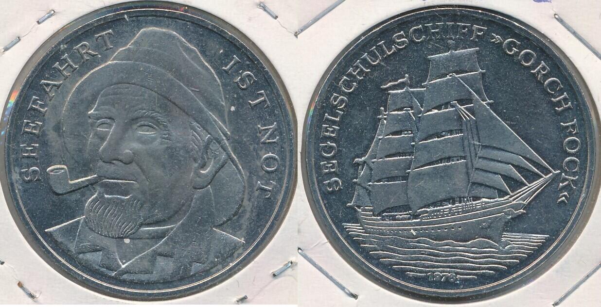 Deutschland Medaille 1976 Segelschiff Gorch Fock - Seemann - Seefahrt ...
