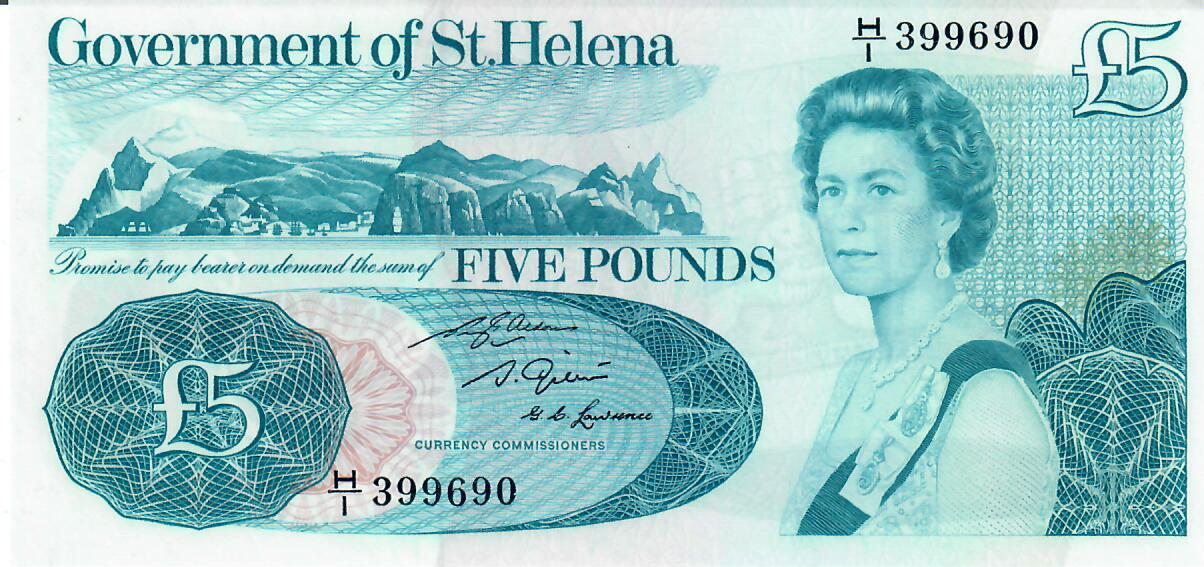 St.Helena 5 Pounds (1976) Banknote Geldschein unc | MA-Shops