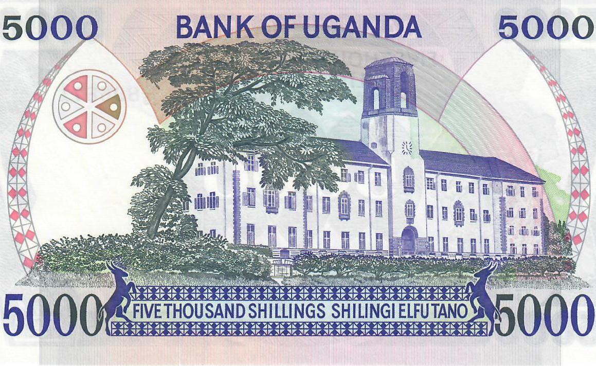 Uganda 5000 Shilingi Elfu Tano 1986 Banknote Geldschein unc | MA-Shops
