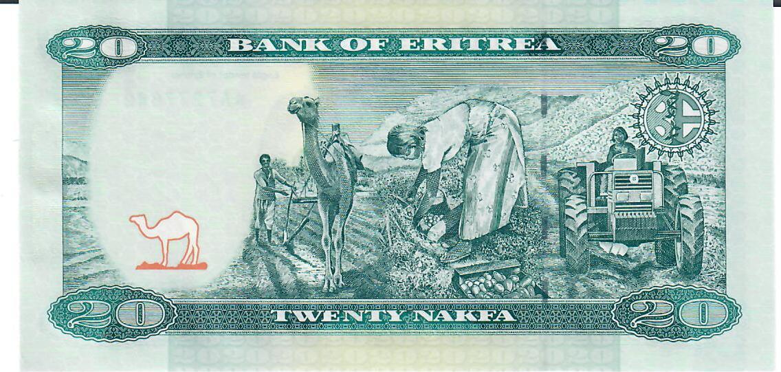 Eritrea 20 Nakfa 2012 Banknote Geldschein unc | MA-Shops