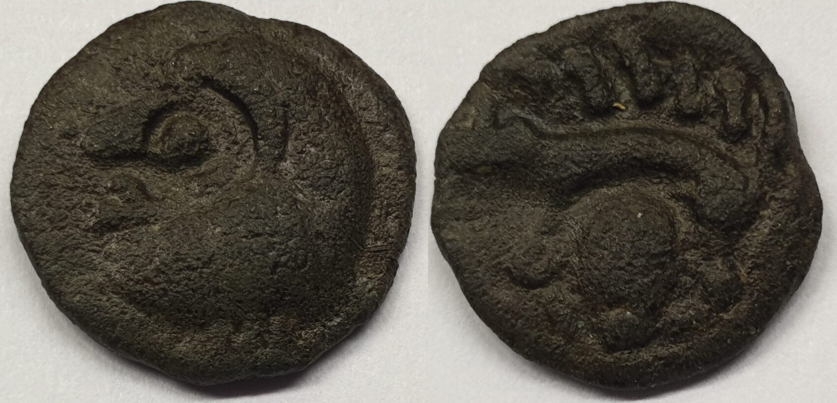 Kelten Potin c. 50 v.Chr. Melder Nordgallien Gallien Meaux, Civitas ...