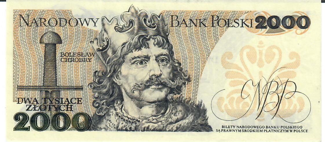 Polen 2000 Zloty 1982 Banknote Geldscheine Unc MA Shops polen-2000-zloty-1982-banknote-geldscheine-unc-ma-shops