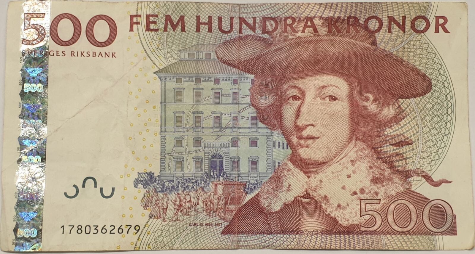 Schweden 500 Kronor 2002 Geldschein Banknote Fem Hundra Kronor VF MA