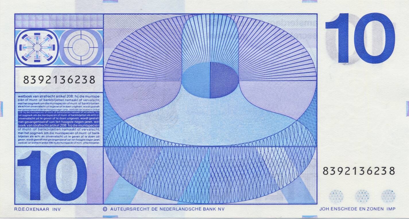 Niederlande 10 Gulden 1968 Geldschein Banknote unc- | MA-Shops