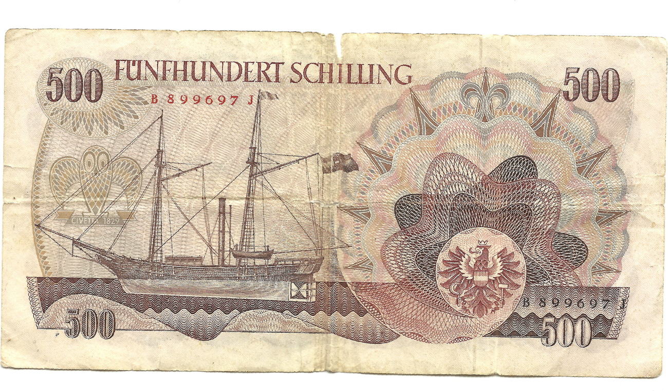 Österreich 500 Schilling 1965 Banknote F | MA-Shops