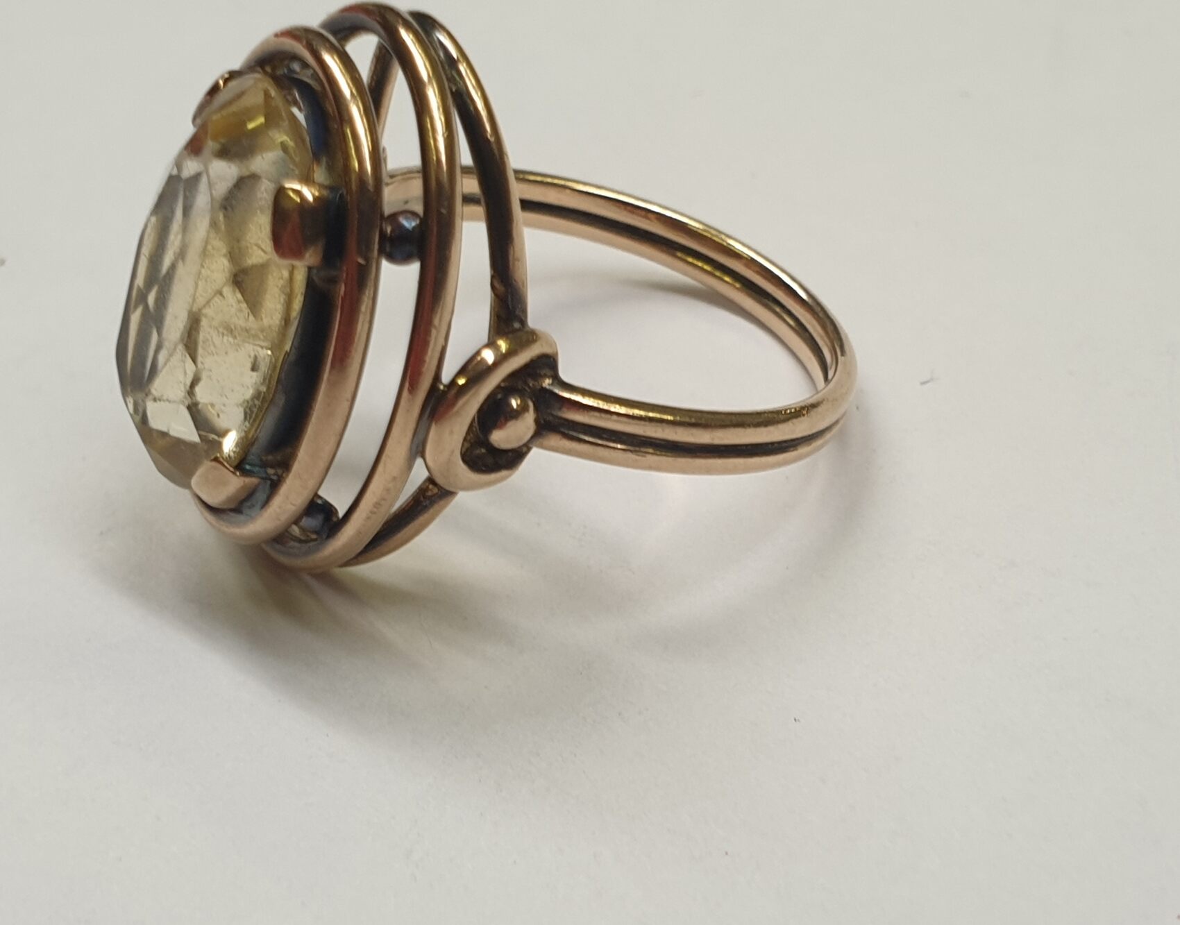 Goldschmuck 8K Gold Ring 333er Gelbgold Goldring mit Halbedelstein ...