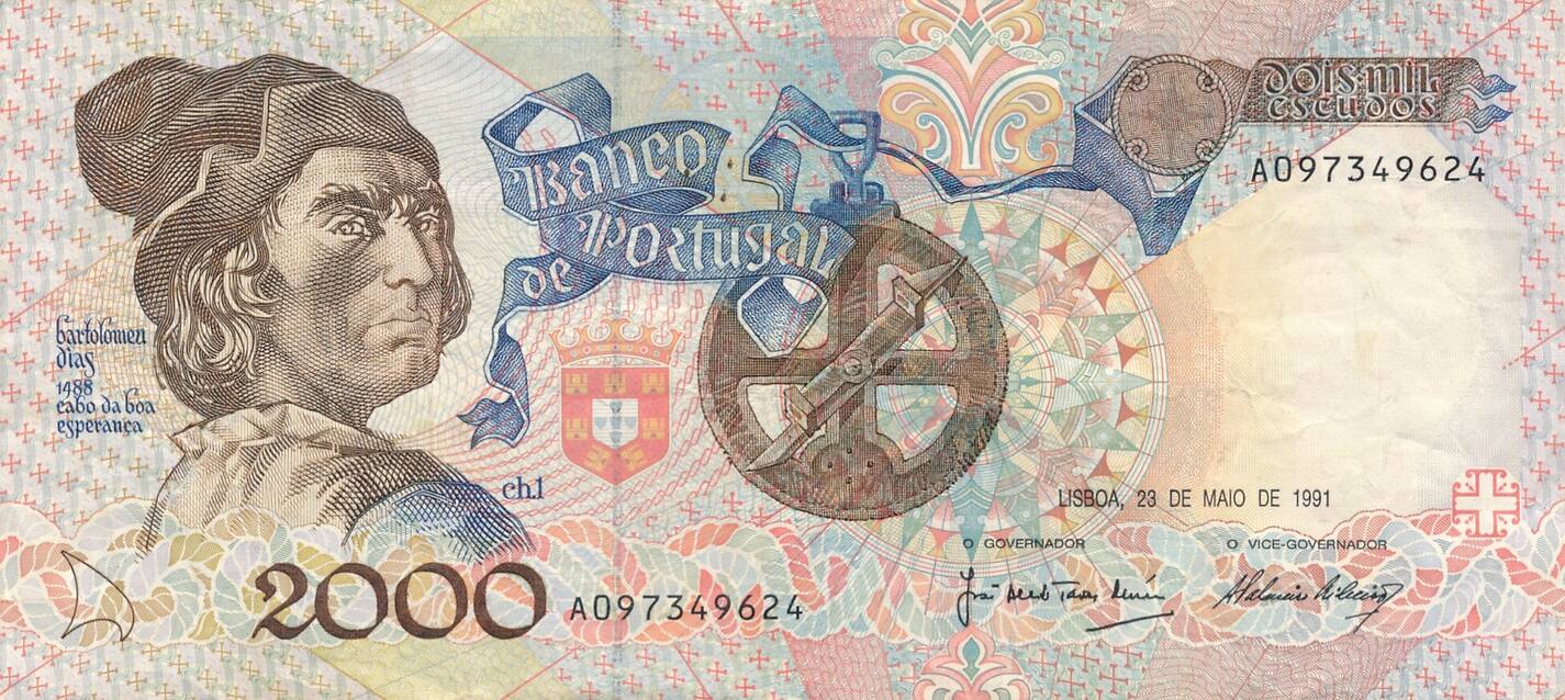 Portugal 2000 Escudos 1991 VF | MA-Shops
