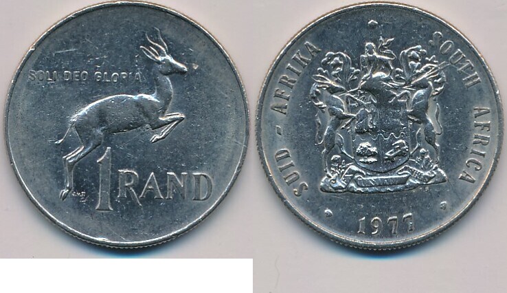 Südafrika 1 Rand 1977 VF | MA-Shops