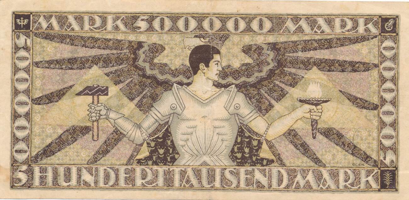 Deutsches Reich Deutschland 100 tausend Mark Länderbanknote 1923 ...