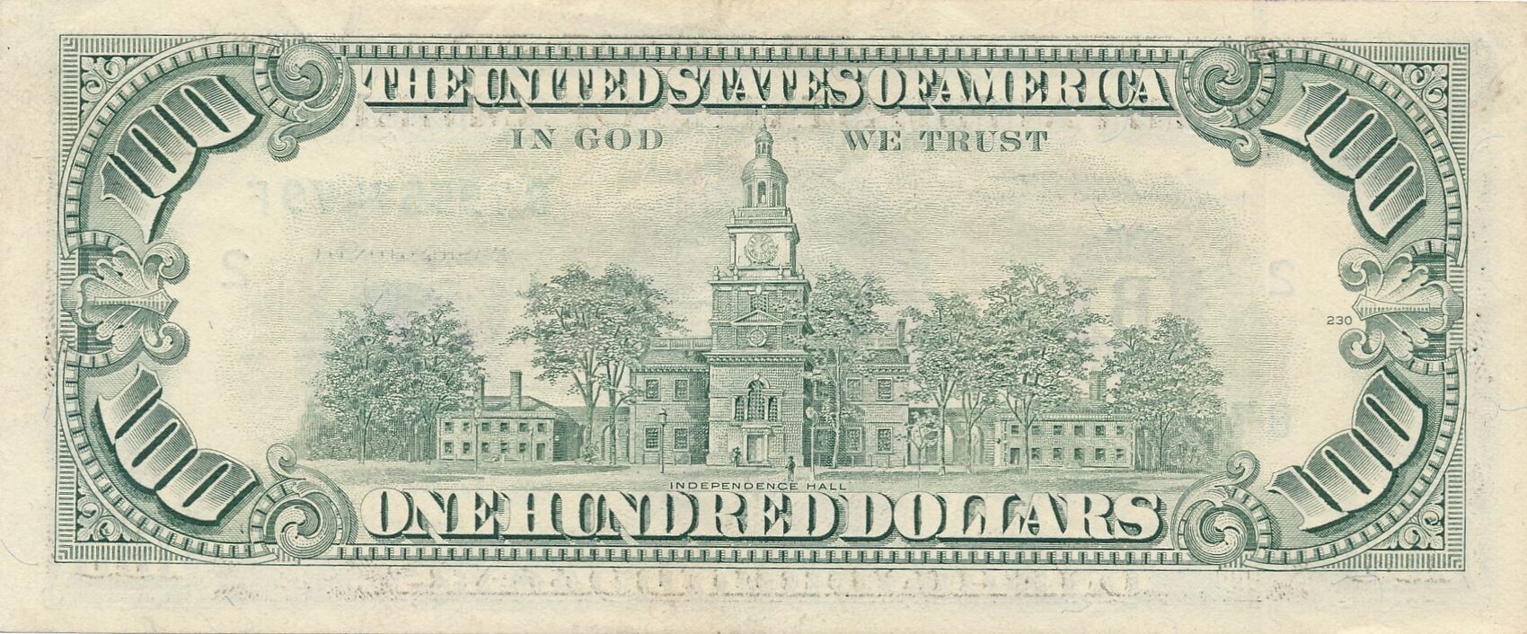 USA - Vereinigte Staaten v. Amerika $ 100 Dollars 1990 Banknote, New ...