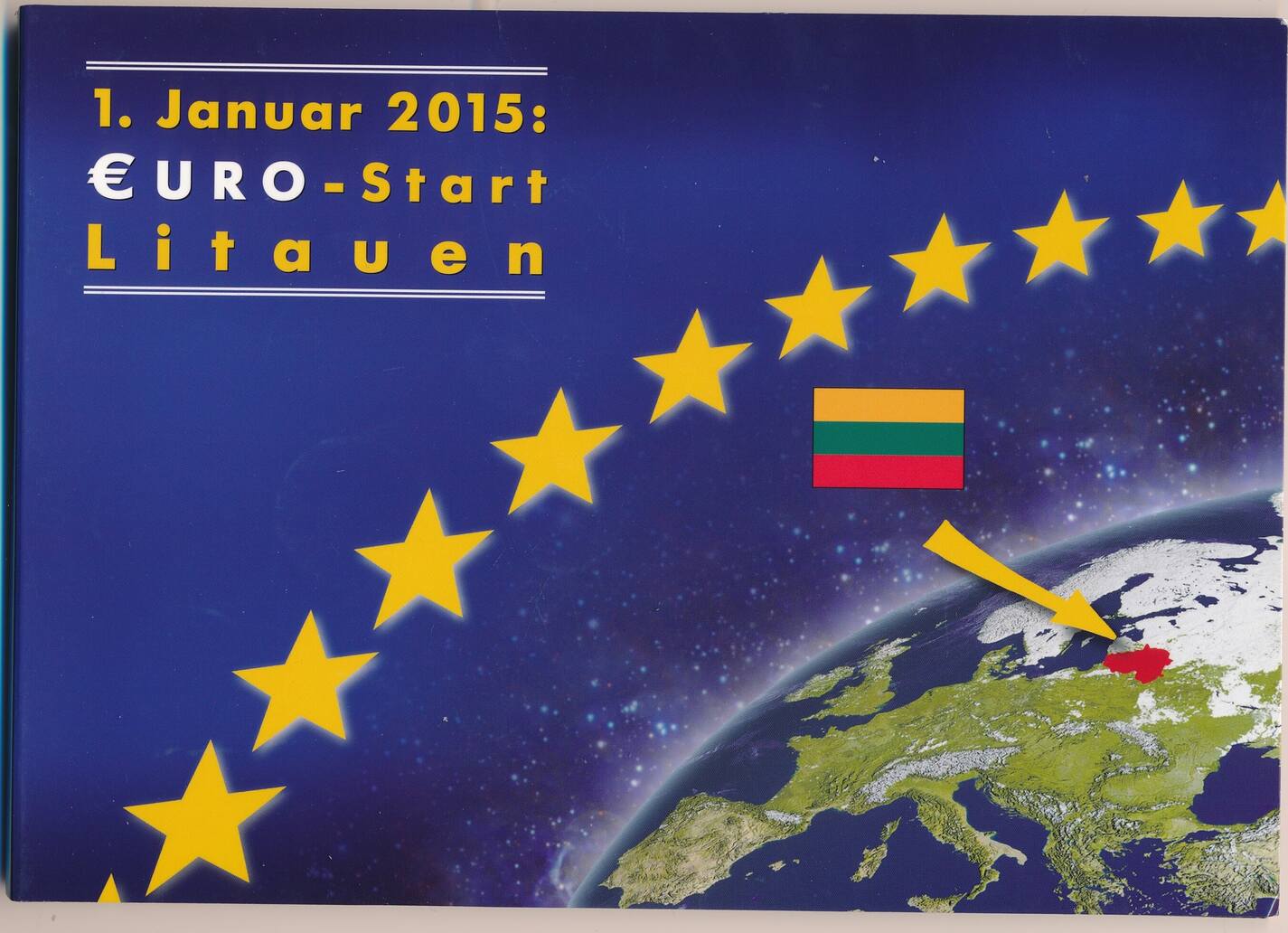 Litauen 3,88 Euro 1 ,2, 5, 10, 20, 50 Centas Centai Centu 2015 ...