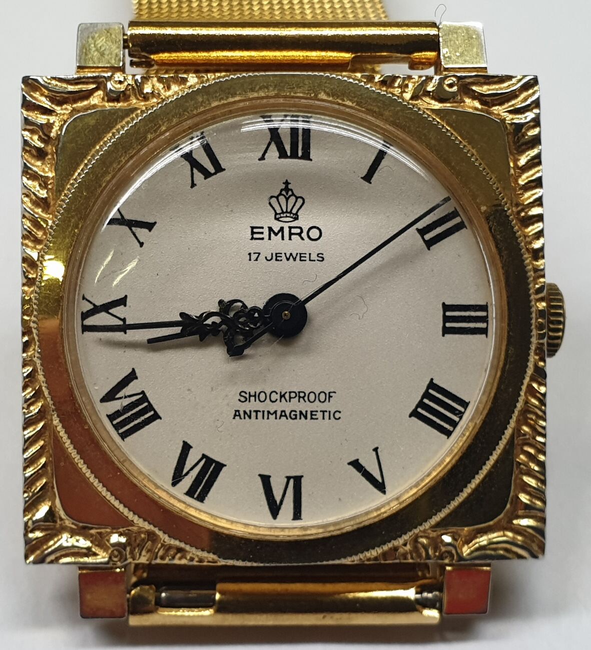 Mechanische Herrenarmbanduhr vintage um 1960 und 1970er Jahre EMRO Uhr ...