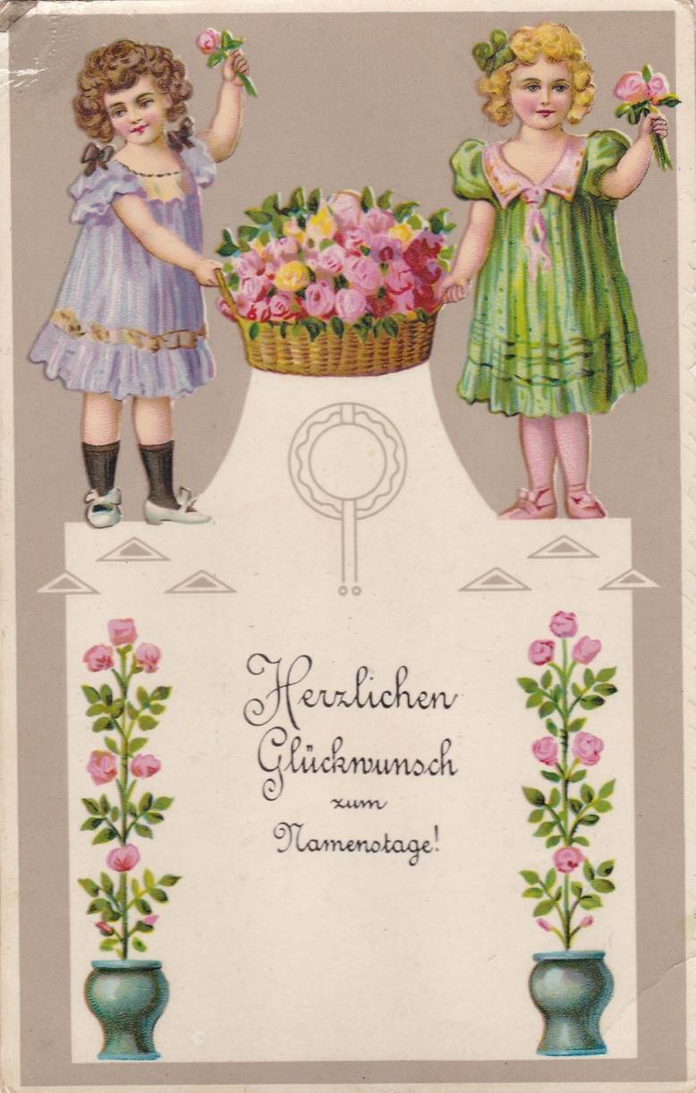 Ak "Herzlichen Glückwunsch zum Namenstage" (1909) | MA-Shops