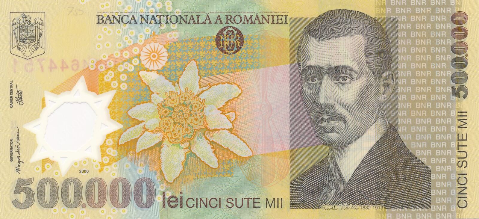 Rumänien 500000 Lei 2000 Romania - Cinci Sute Mii Lei unc | MA-Shops