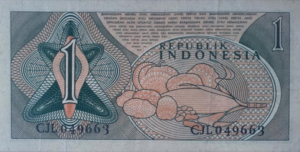 Indonesien 1 Rupiah 1961 II-(Mittelknick) | MA-Shops