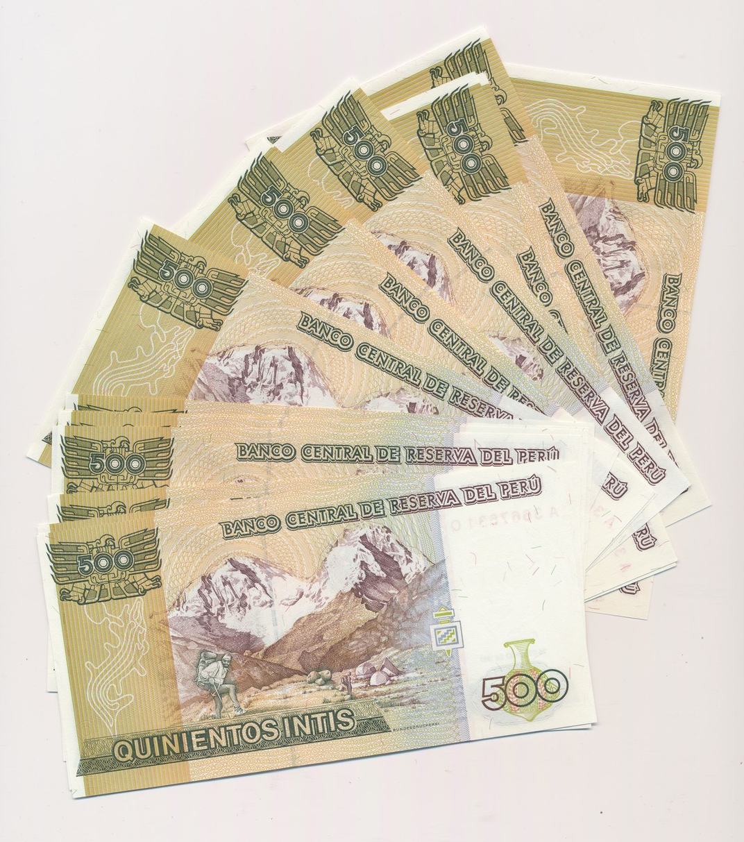 500 Intis 1987 19 x Banco central de Reserva del Peru | MA-Shops