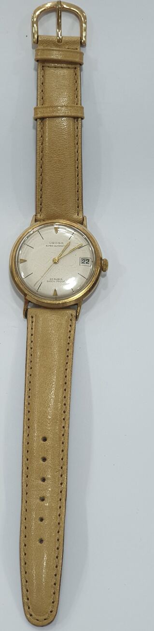 mechanische Armbanduhr vintage UROGA Super-Automatic, 30 Rubis ...