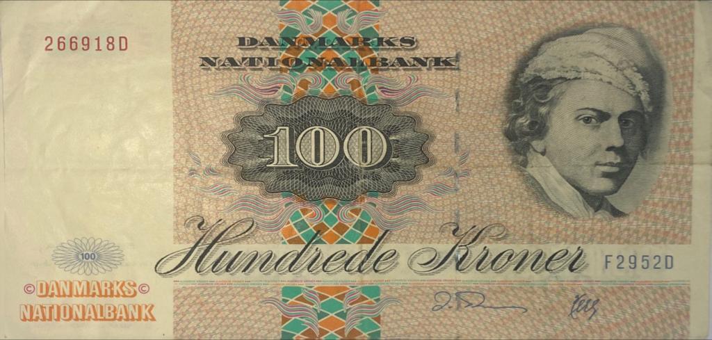 Dänemark 100 Kroner Banknote, Serie 1972 A aEF | MA-Shops