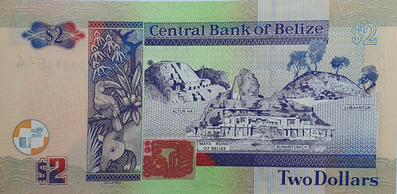2 Dollars 2017 Banknote Belize I | MA-Shops