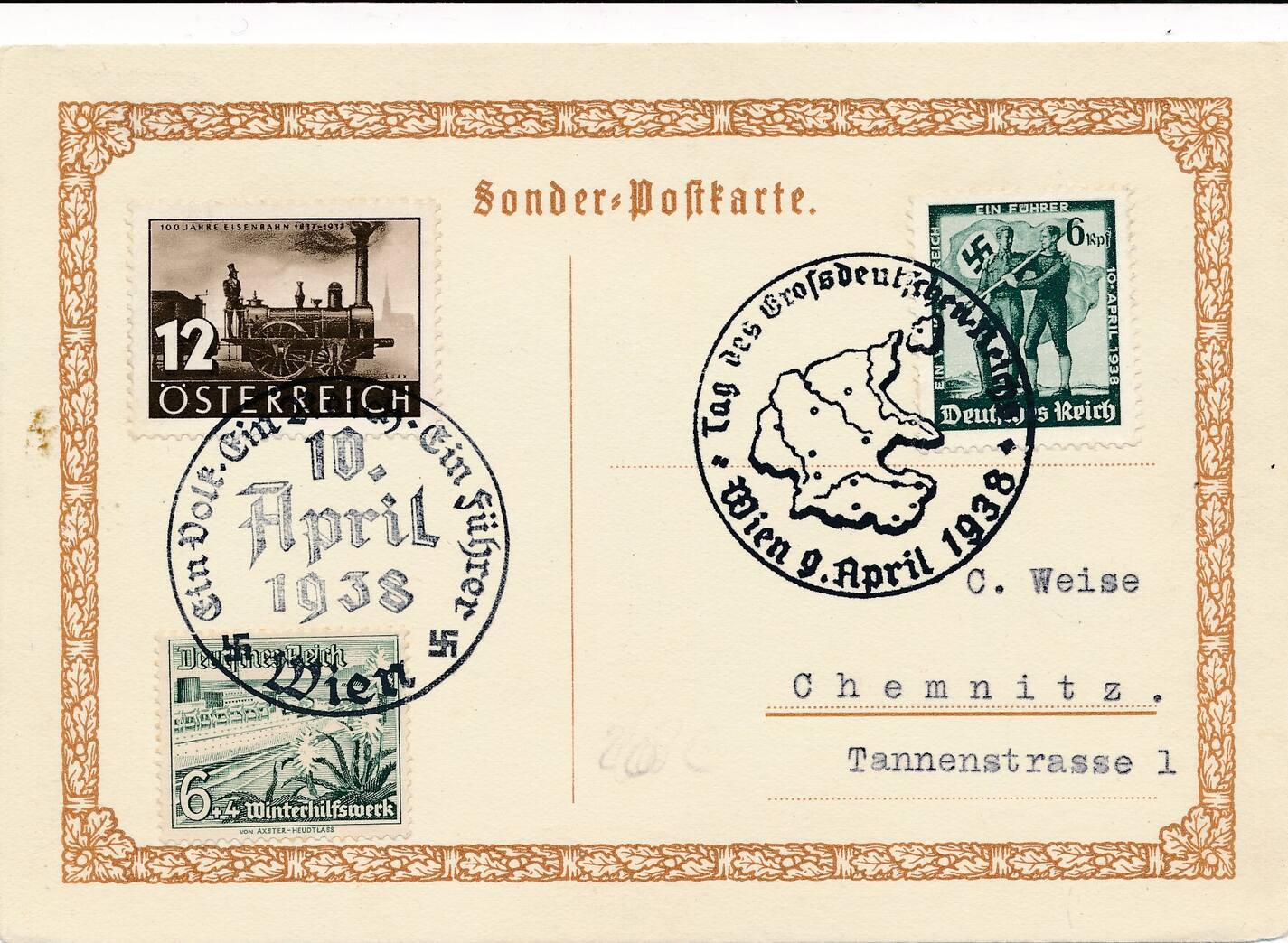 Deutschland Drittes Reich, Deutsches Reich AK Propaganda Ansichtskarte ...