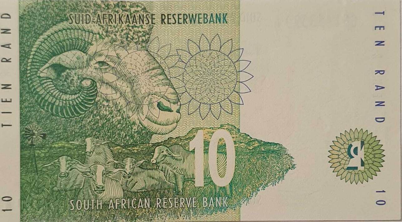 Südafrika 10 Rand 1993 Banknote AU-55 | MA-Shops