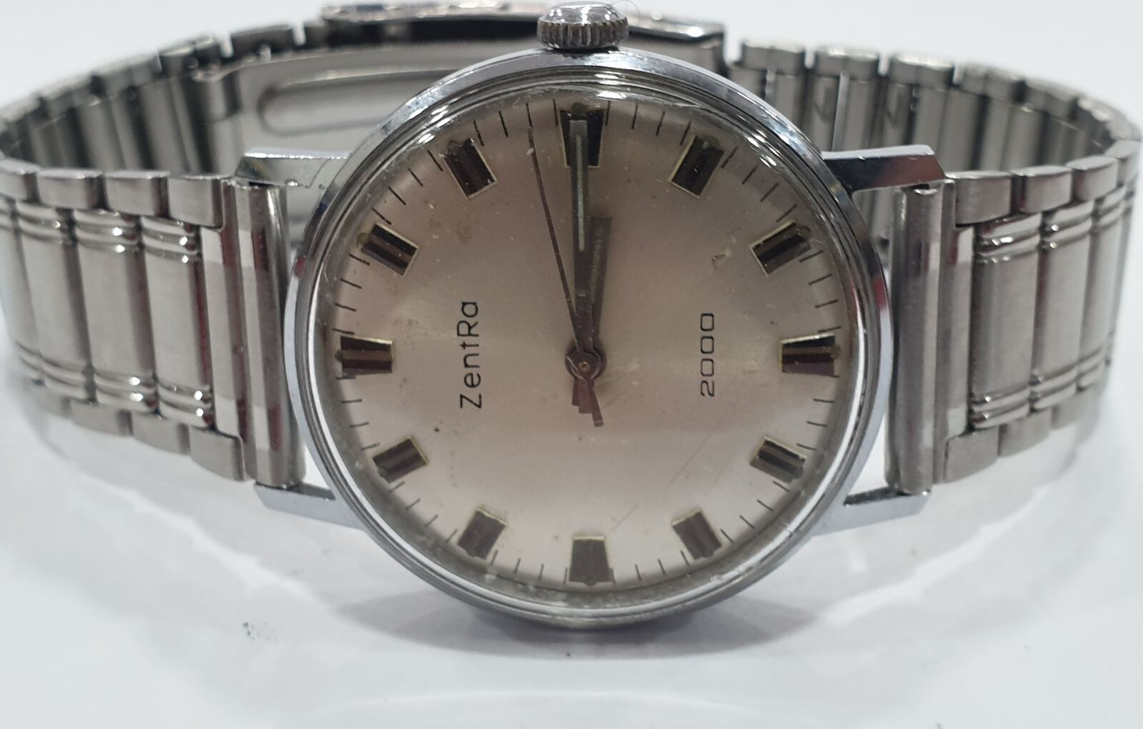 mechanische Armbanduhr vintage Zentra 2000 Uhr, Handaufzug mit starken ...