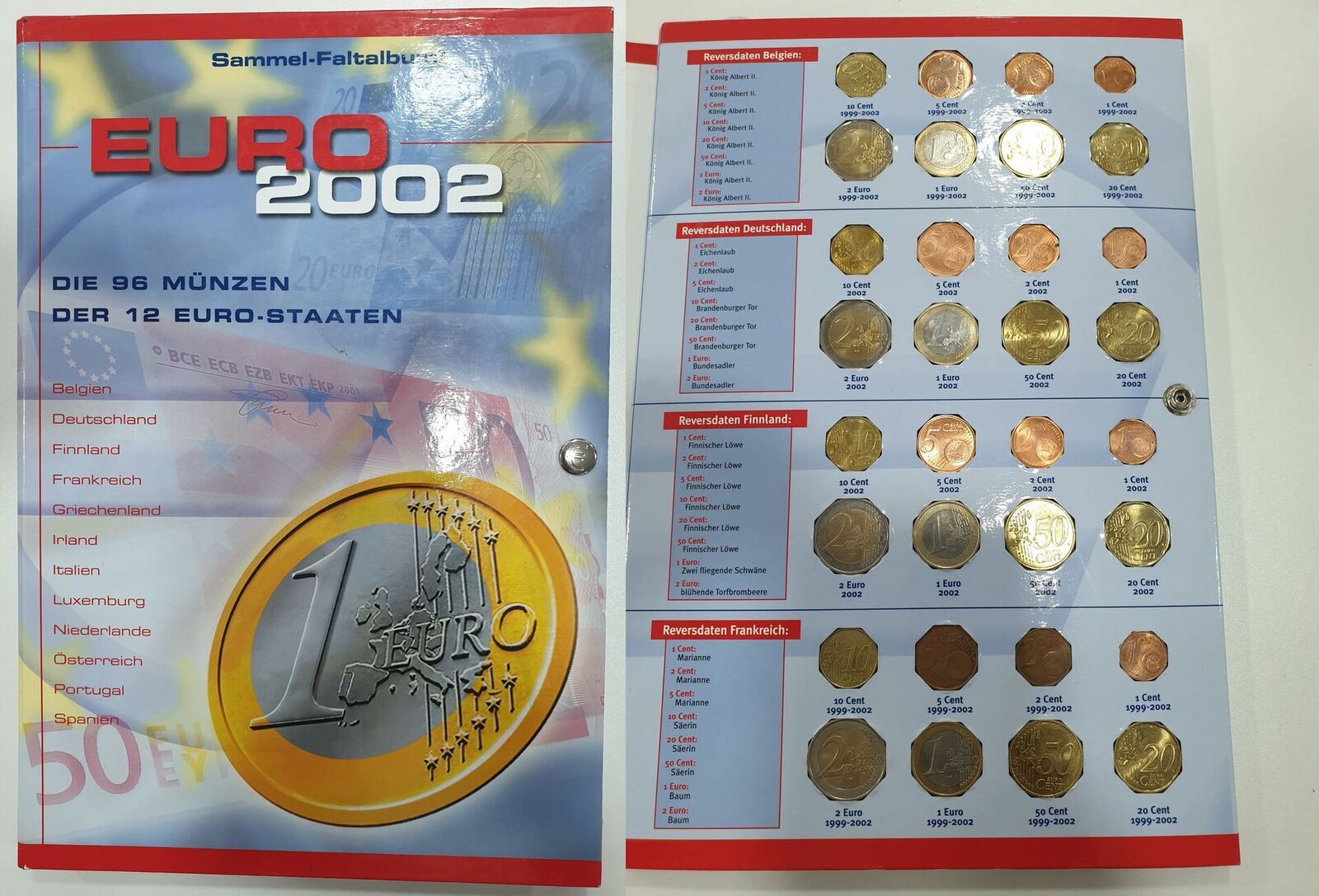 Europa, 12x Euroländer 12x 3,88 Euro: 46,56 € 2002 Kompletset ...