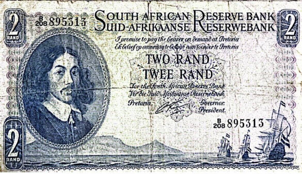 Südafrika 2 Rand (1968) Banknote VF | MA-Shops