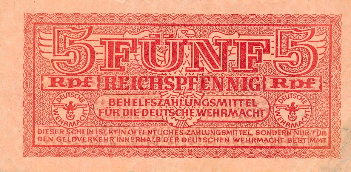 Deutschland 3.Reich Griegendland Wehrmacht 5 Reichspfennig o.D. (1942 ...